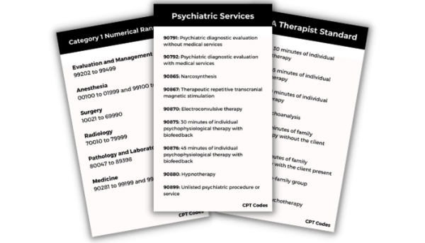 CPT Codes for Mental Health Billing | CPT Code Cheat Sheet