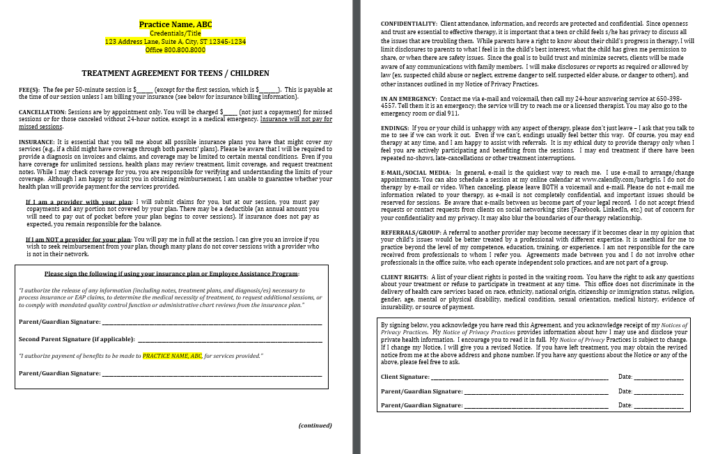 The Age of Consent for Mental Health Treatment by State | ICANotes