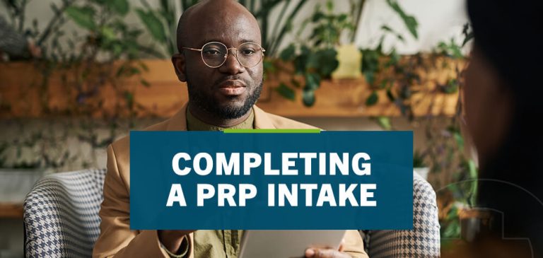 Completing a PRP Intake | ICANotes