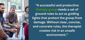 Establishing Effective Ground Rules for Group Therapy