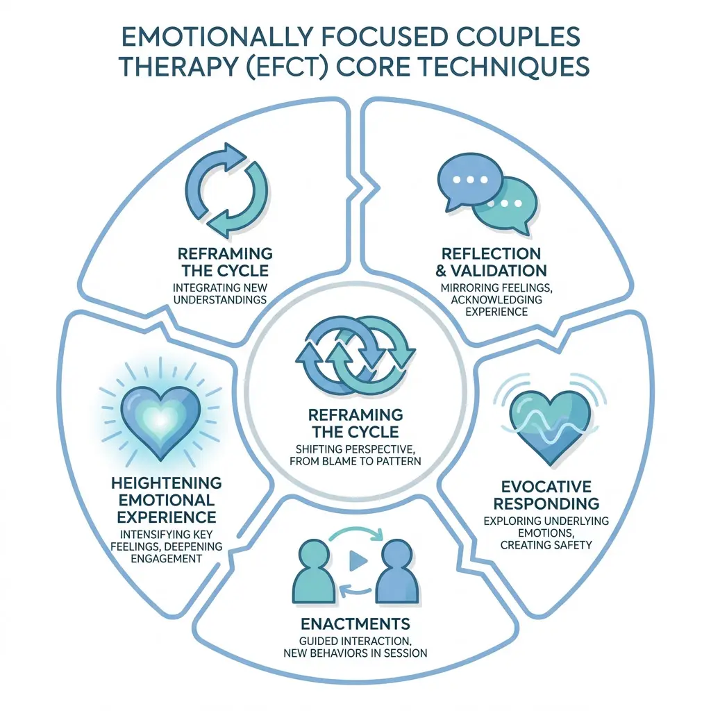 Emotionally Focused Couples Therapy (EFCT): Techniques & Stages