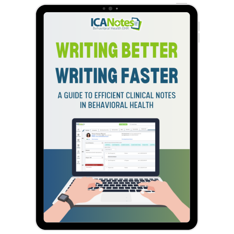 Resources for Behavioral Health Clinicians | ICANotes