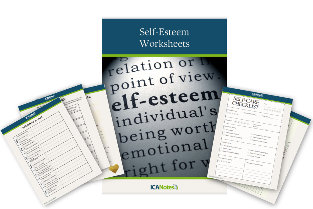 Self-Esteem Worksheets | ICANotes