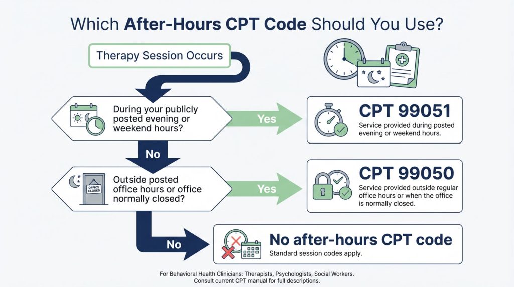 99050 vs 99051 CPT Code: After-Hours Billing for Behavioral Health ...